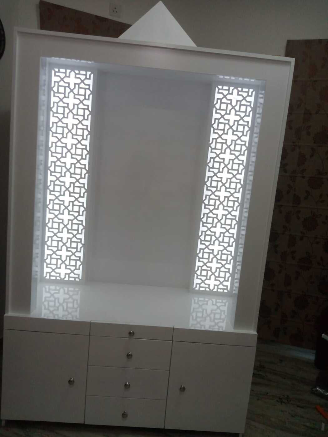 Buy Om Mandir with WPC Jali & Drawers Online at Best Price