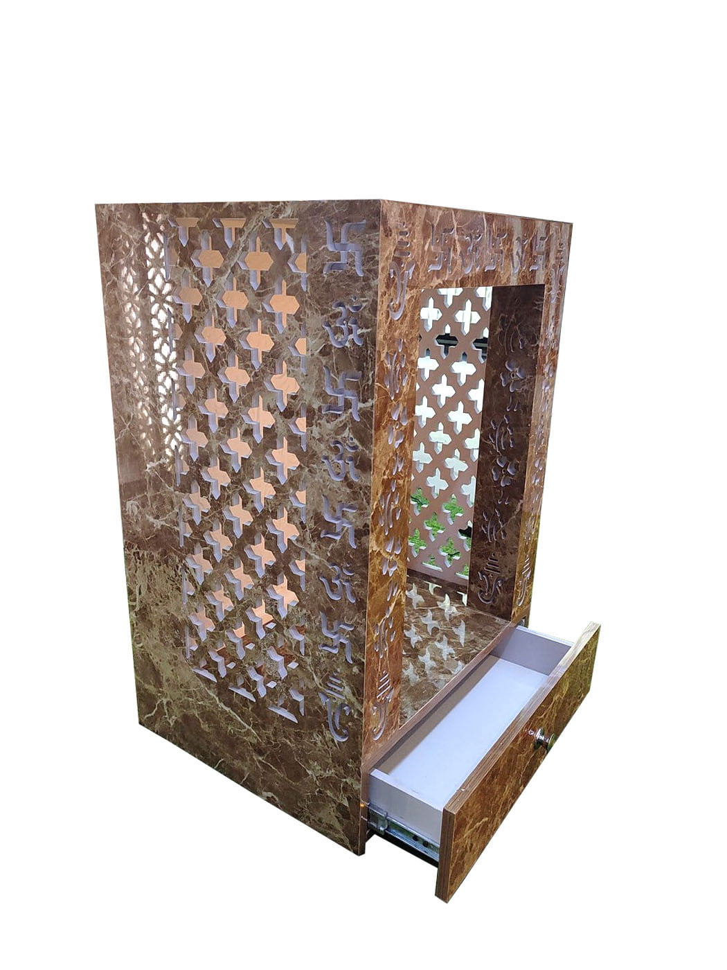 3D Corian Shiv Parivar Mandir & WPC Pillar | Innovative & Eco-friendly ...