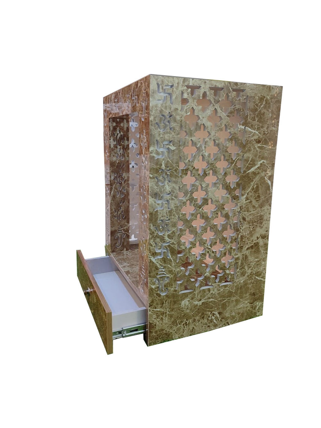 3D Corian Shiv Parivar Mandir & WPC Pillar | Innovative & Eco-friendly ...